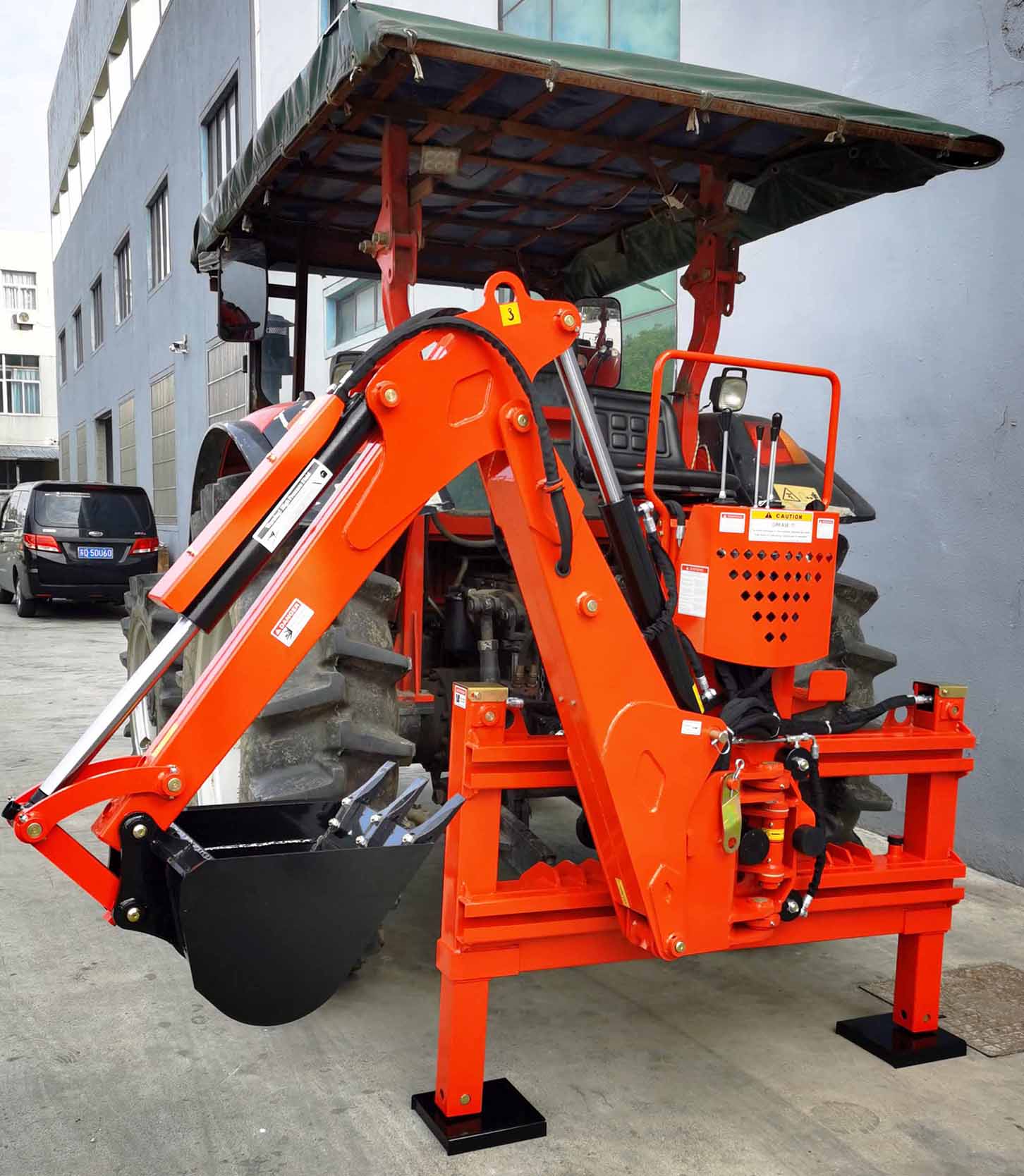 Sideshifting Tractor Backhoe BH260 for tractor 55-90HP - Changzhou ...